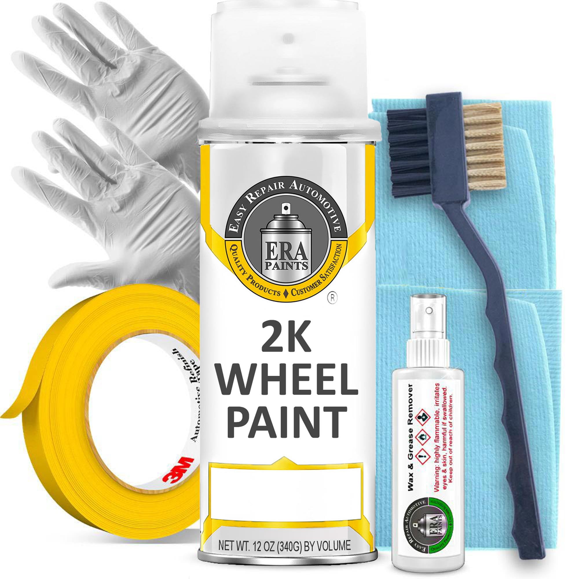 ERA Paints Yellow Wheel Paint Kit With Omni-Curing Catalyst - 2K ...