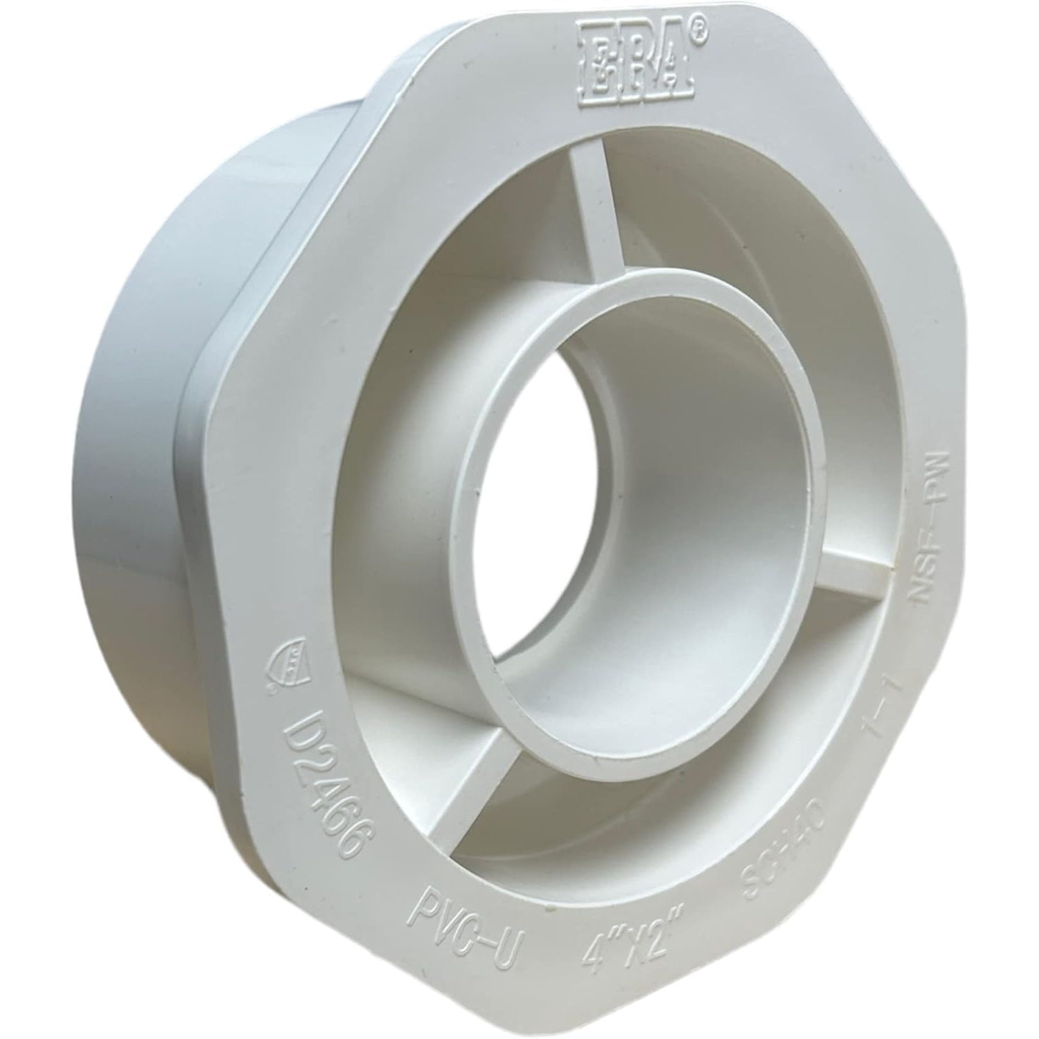 ERA Schedule 40 PVC Reducer Bushing, 4" x 2" Socket x Socket, NSF ...
