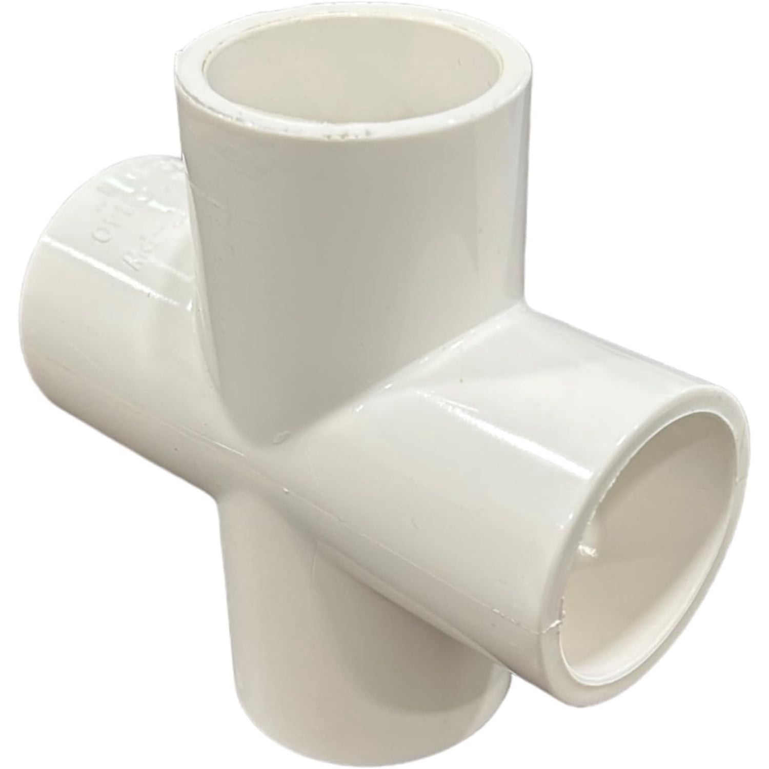 ERA Schedule 40 PVC-U Cross Fitting, 1-1/4" Socket x Socket x Socket x ...