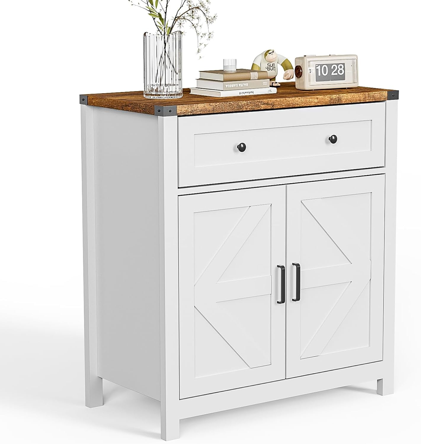 ERAMENT 30" Kitchen Storage Cabinet with Drawers and Doors,Farmhouse ...