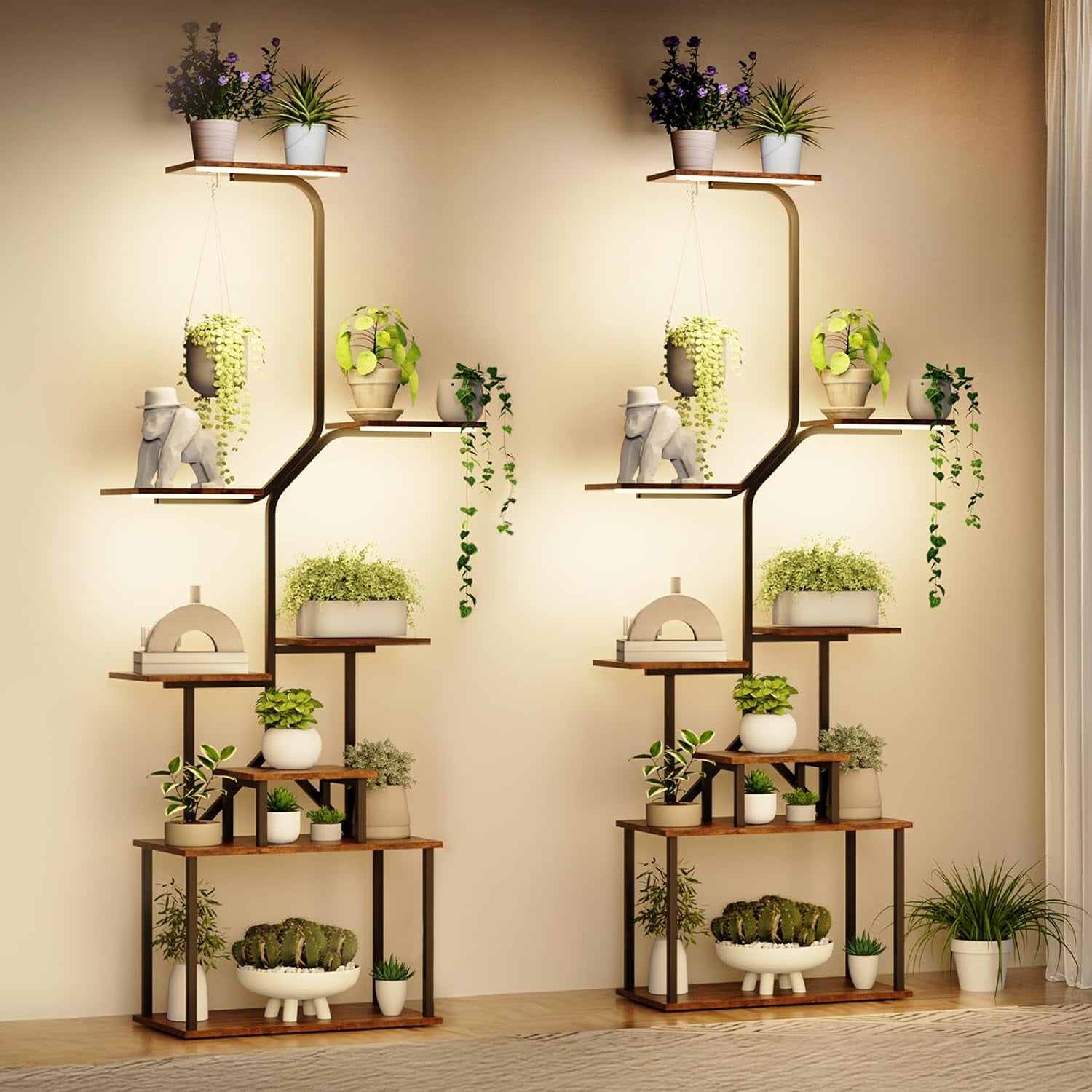 ERAMENT Plant Stand Indoor, 8 Tiered Indoor Plant Shelf, 63" Tall Plant ...