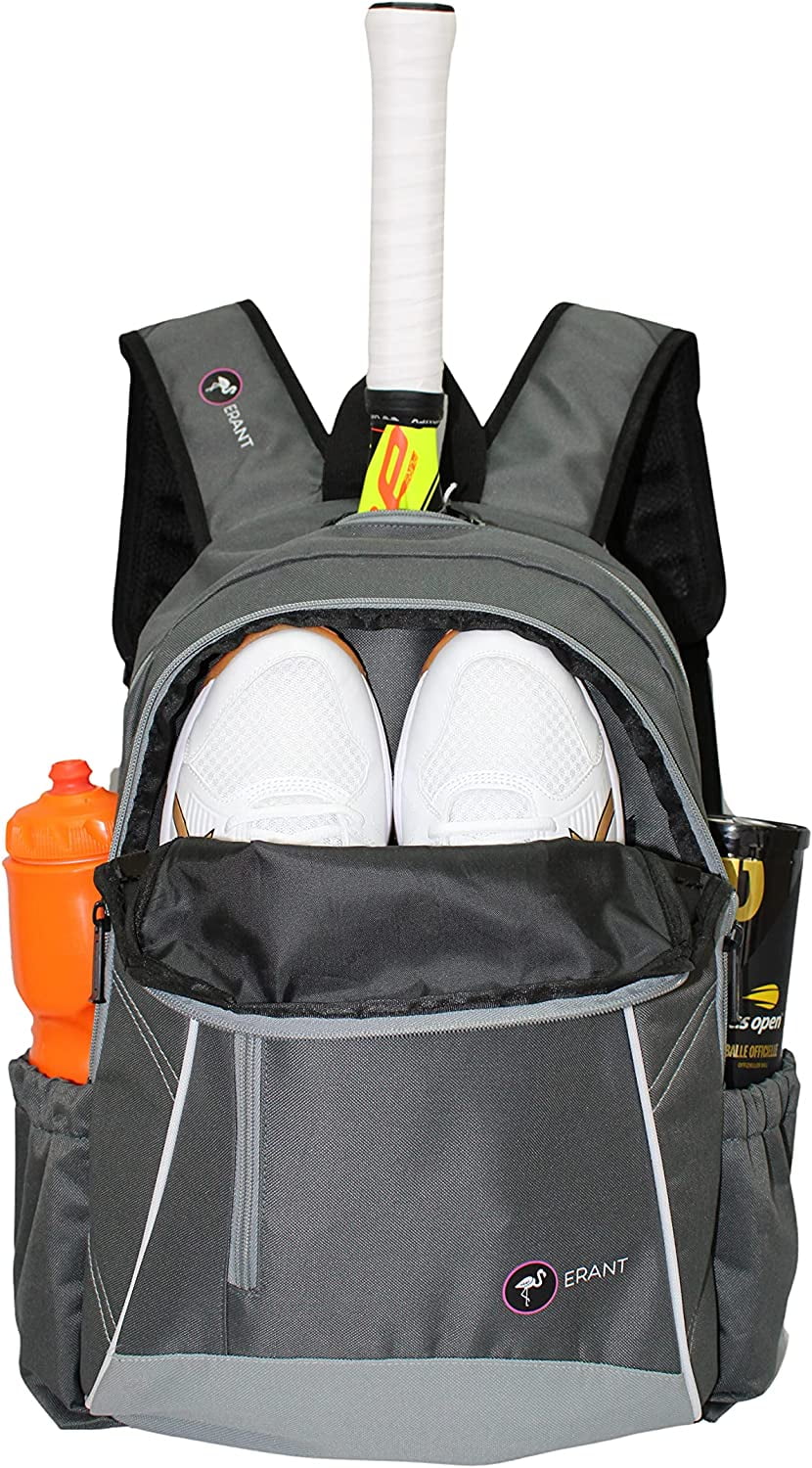 ERANT Tennis Backpack - Kids & Adult Racket Bag - Ball Accessories ...