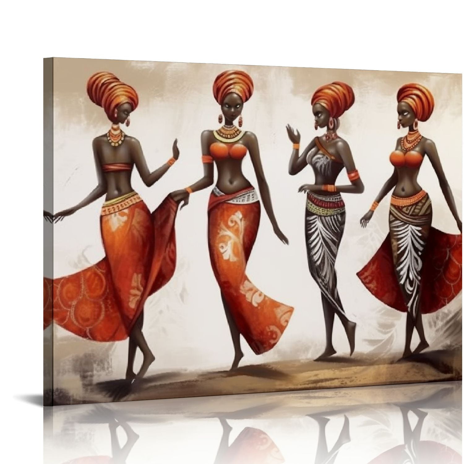 ERAPDAUR African American Wall Art Black Women Painting Bathroom Grey Wall Decor Dance Poster ...