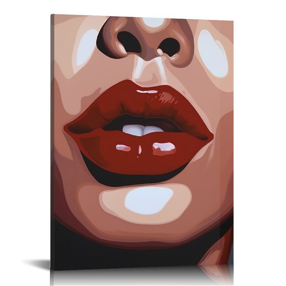 ERAPDAUR Black Woman Wall Art African American Wall Art Afro Women Poster Black Girl Canvas Wall ...