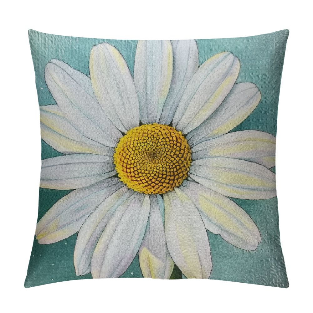 ERAPDAUR Daisy Bloom Pillow Covers Spring Floral Decorations Outdoor ...