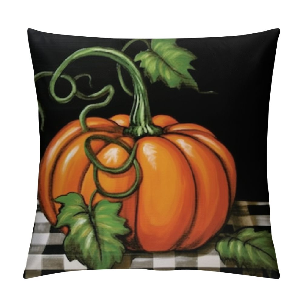 ERAPDAUR Fall Pillow Covers for Fall Decor Buffalo Plaid Pumpkin ...