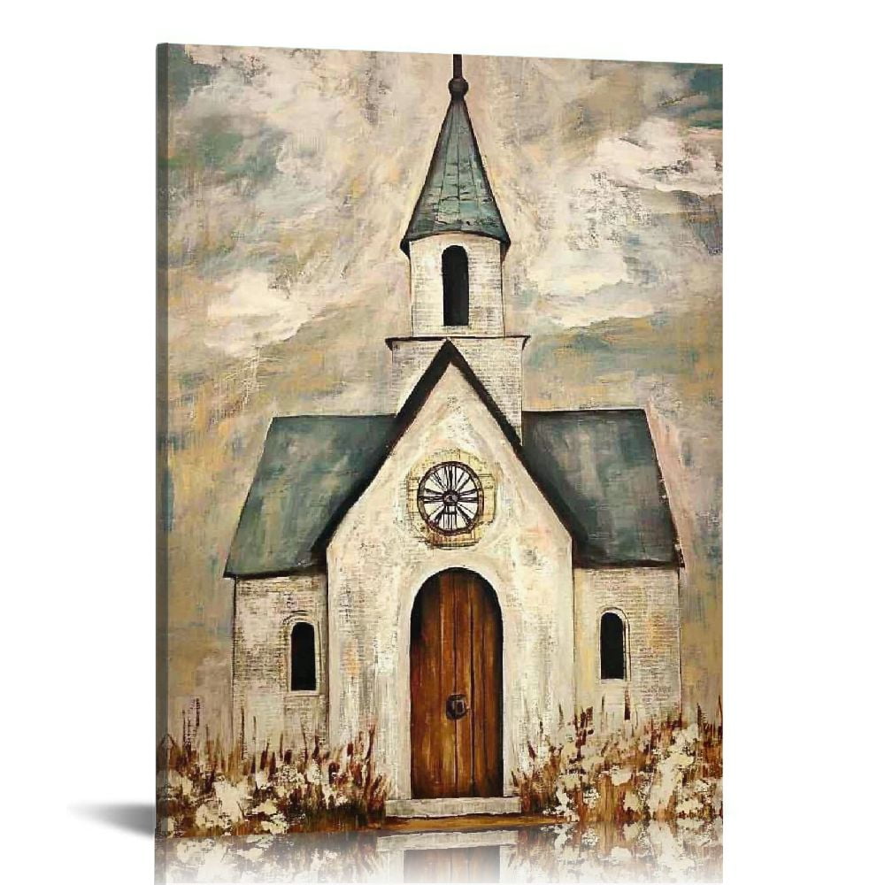 ERAPDAUR Farmhouse Decor Wall Art Country Church Pictures Religious ...