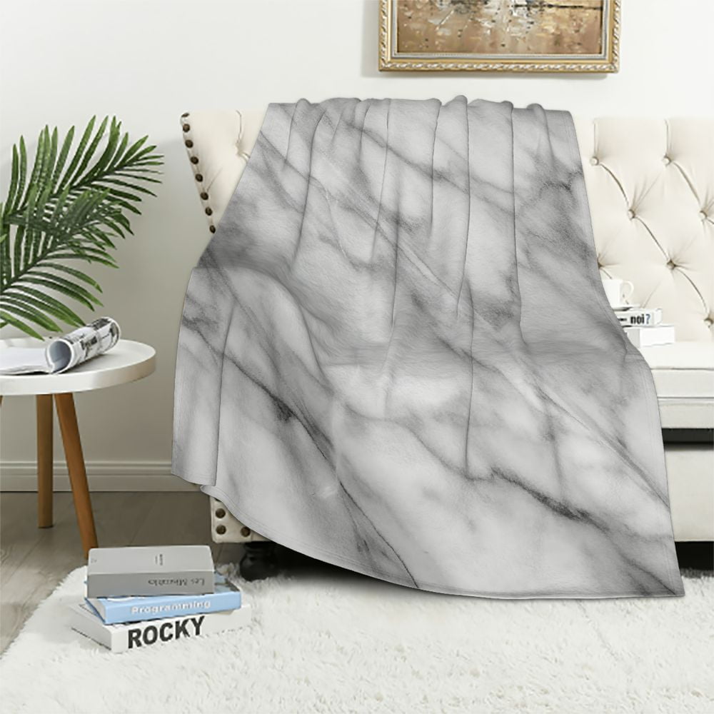 ERAPDAUR Marble Texture Sculpture Ideal Comfy Throw Blanket for All ...