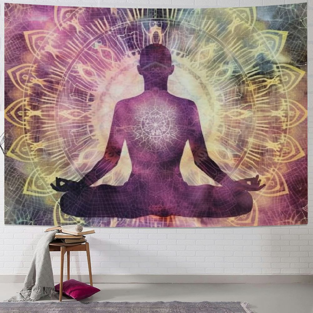 ERAPDAUR Meditation Zen Tapestry Spiritual Tapestry Small Yoga ...