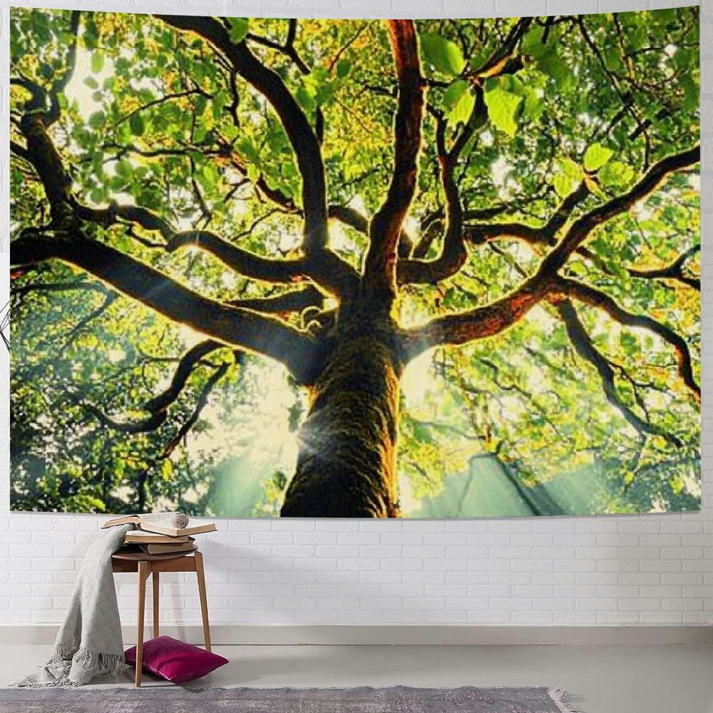 ERAPDAUR Nature Forest Thick Tree Wall Tapestry Middle Large 3D Print ...
