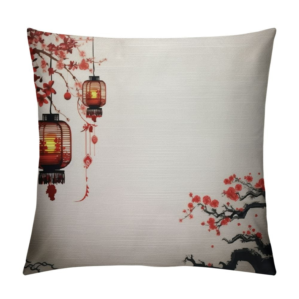 ERAPDAUR Oriental Throw Pillow Cushion Cover, Minimalist Chinese New ...
