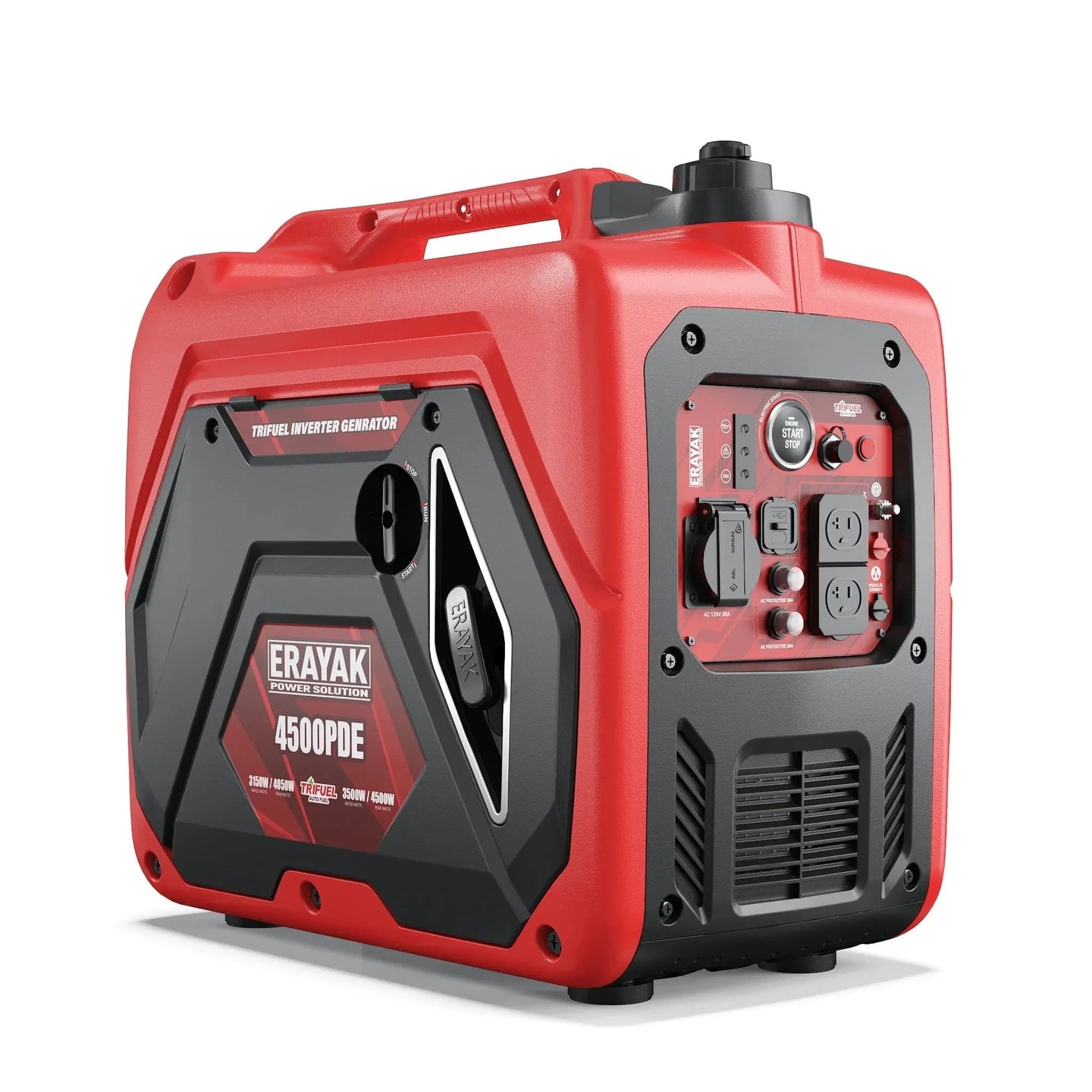 Erayak 4500W Tri-Fuel Inverter Generator - Quiet, Reliable Power for RV ...