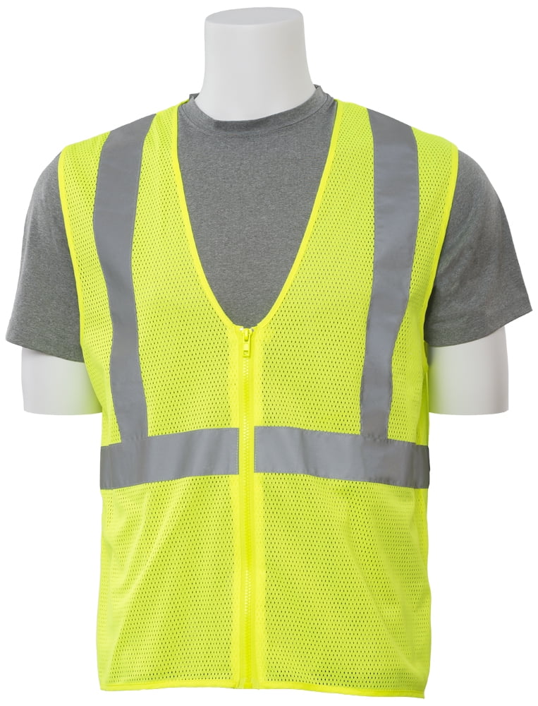 ERB Aware Wear S363 ANSI Class 2 Economy Mesh Safety Vest Zipper ...