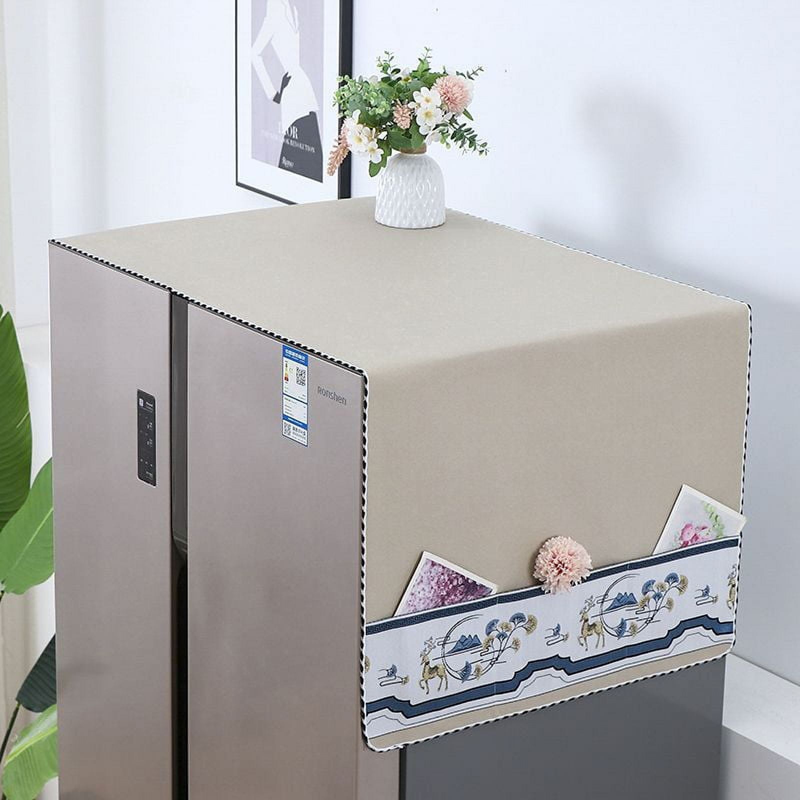 ERDOUY 1 piece double door refrigerator dust cover single door cover ...