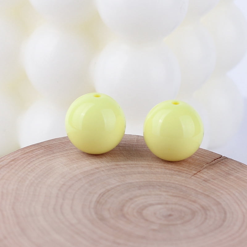 ERDOUY 100Pcs 8mm Acrylic Round Beads, Assorted Plastic Gumball Bubble ...