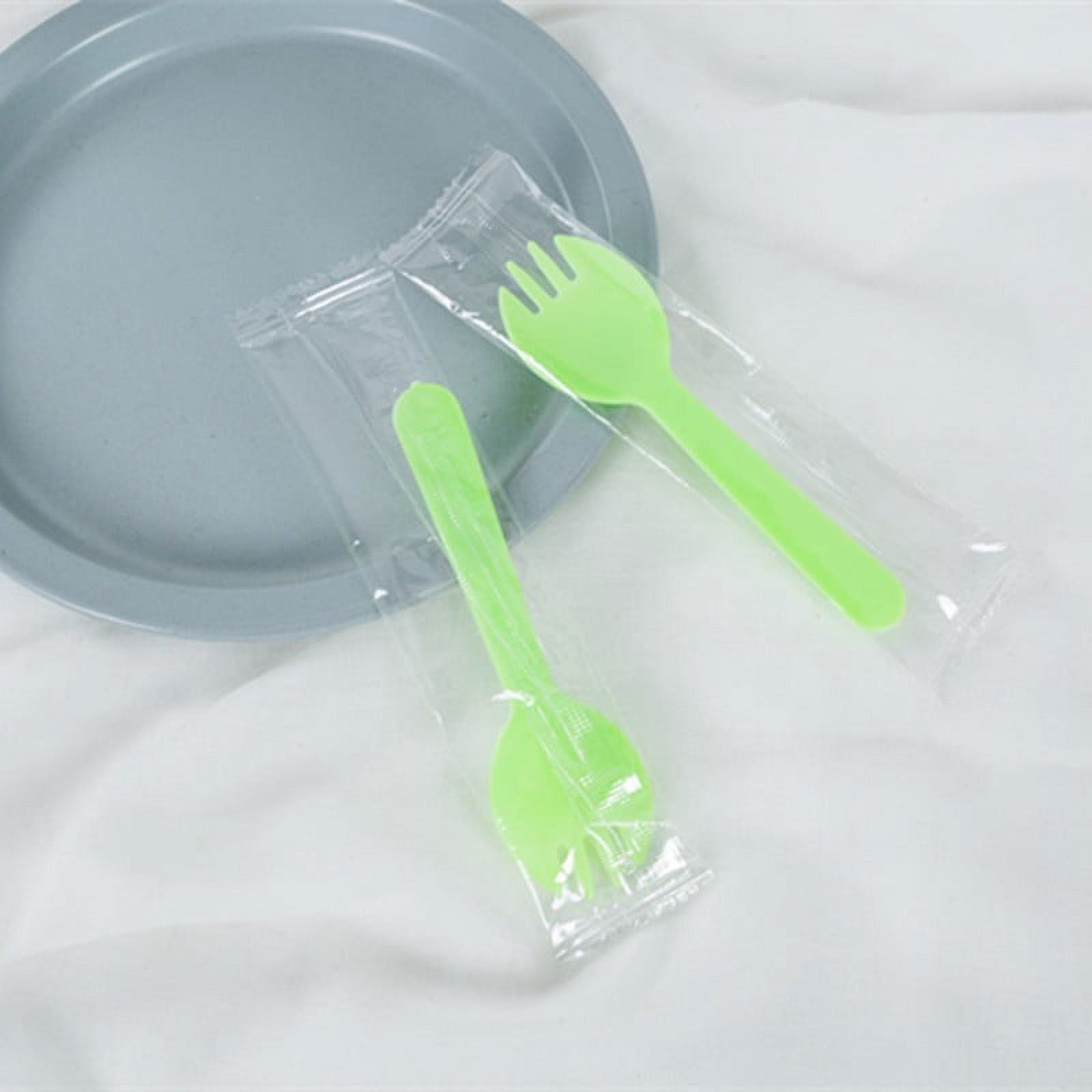 ERDOUY 100pcs Disposable Sporks, Heavy Duty Disposable Utensils ...