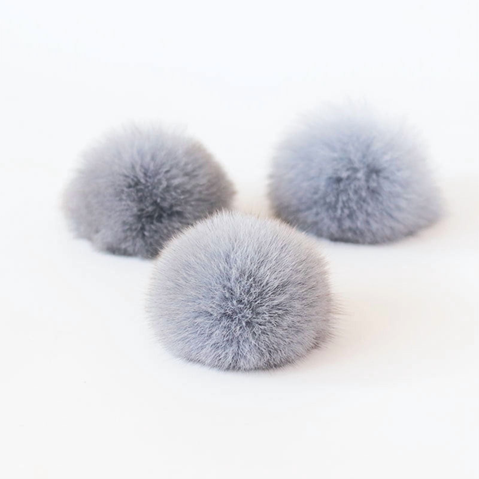 ERDOUY 15pcs 3.15in Fuzzy Pom Pom Balls, Bulk Craft Pendants ...