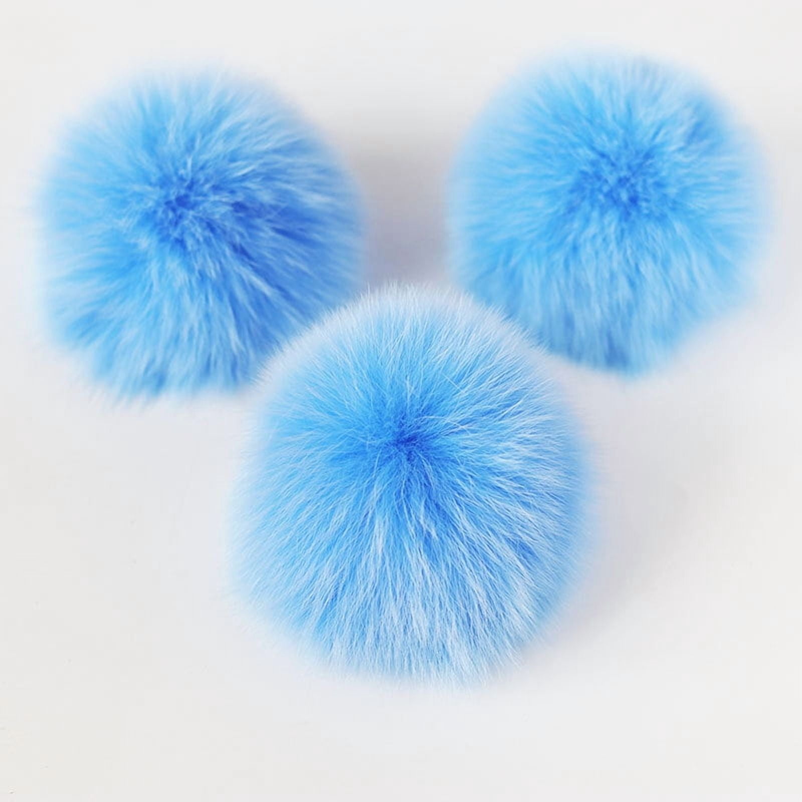 ERDOUY 15pcs 3.15in Fuzzy Pom Pom Balls, Bulk Craft Pendants ...