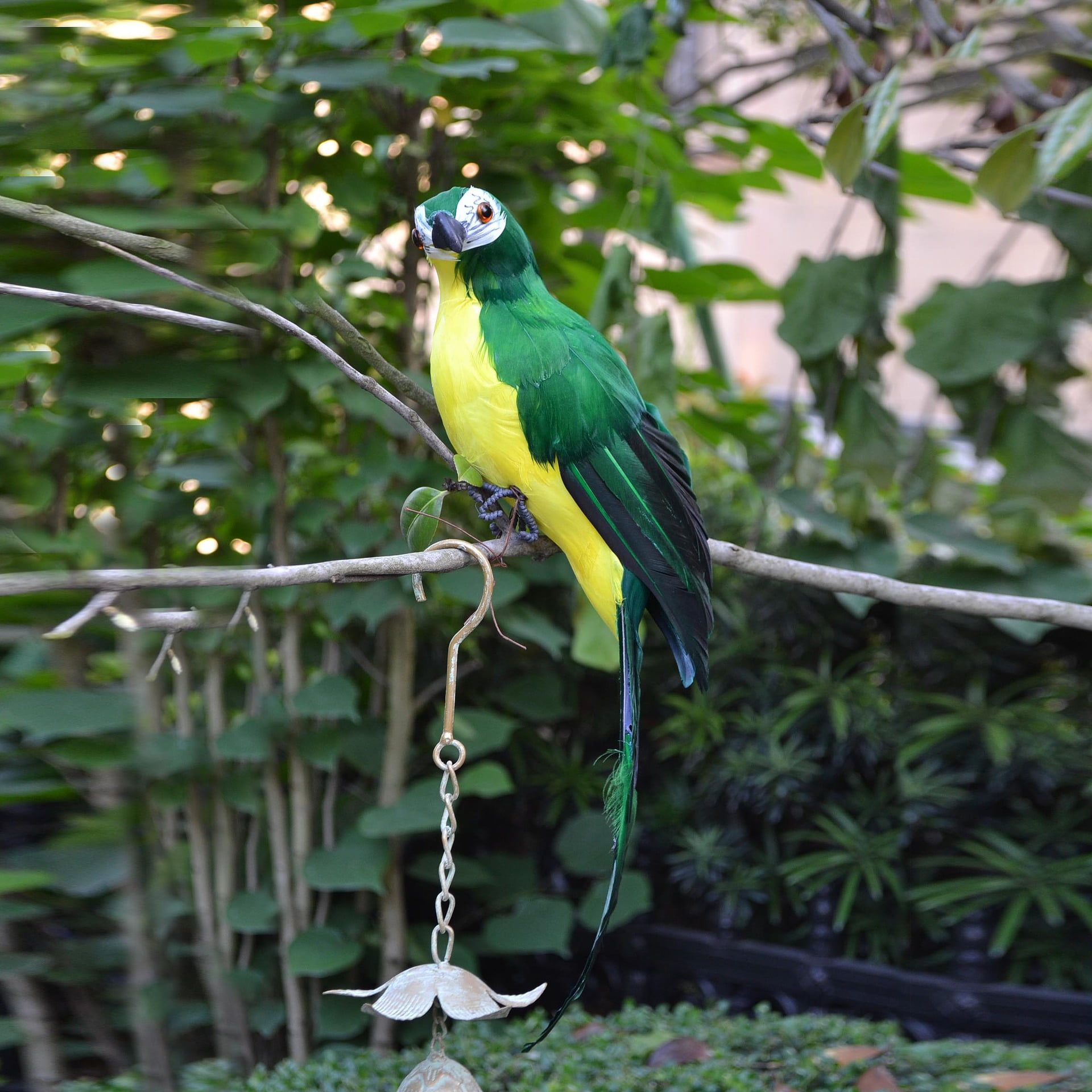 ERDOUY 2 Pcs 13.8 Inch Artificial Birds Realistic Parrot with Lifelike ...