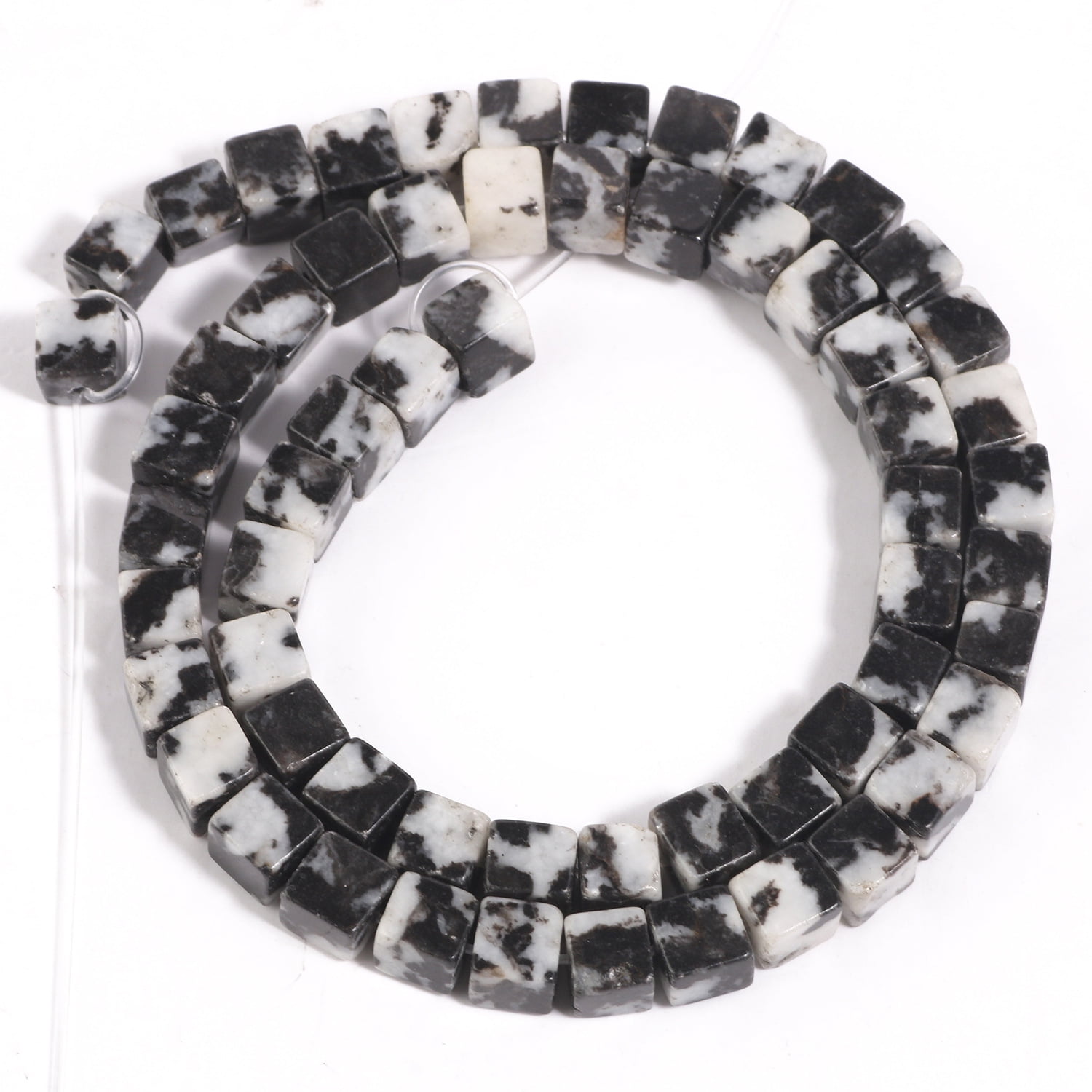 ERDOUY 2 pieces of natural stone scattered bead beads, natural black ...