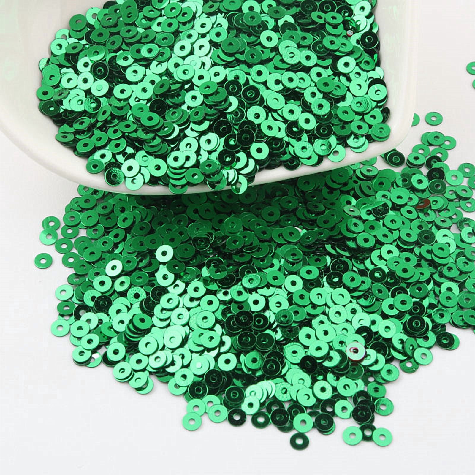 ERDOUY 2000 Pieces 5mm Round Flat Sequins Bulk, Shiny Glitter ...