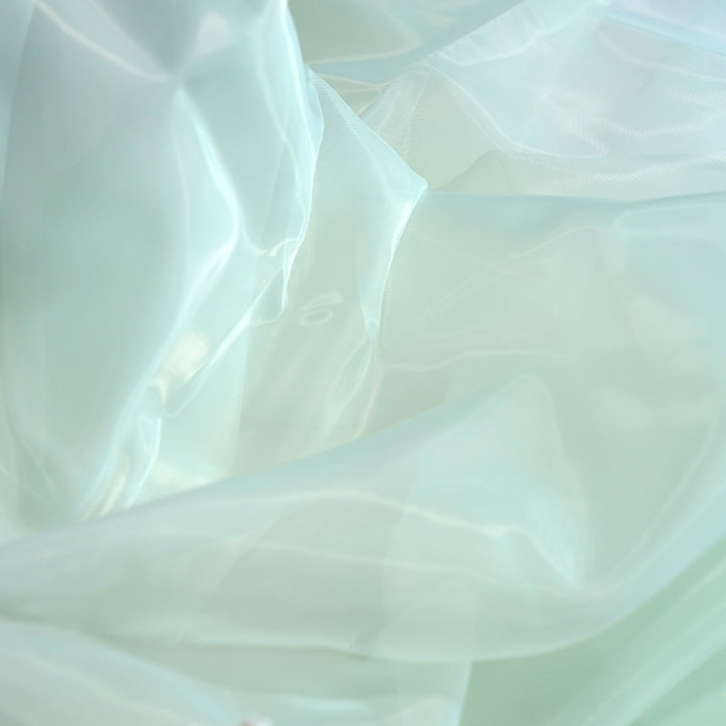 ERDOUY 39.37"×59.06" Transparent Silk Organza Fabric, Mirror-Like Water ...