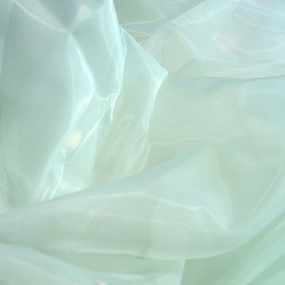 ERDOUY 39.37"×59.06" Transparent Silk Organza Fabric, Mirror-Like Water ...