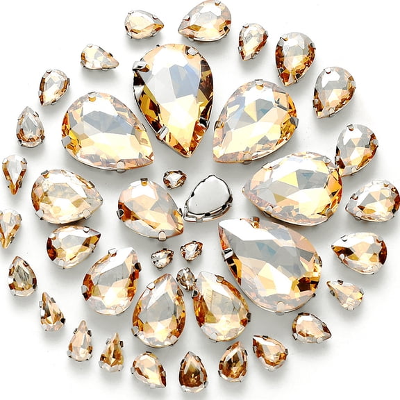 Teardrop Rhinestones and Craft Embellishments for Arts and Sewing