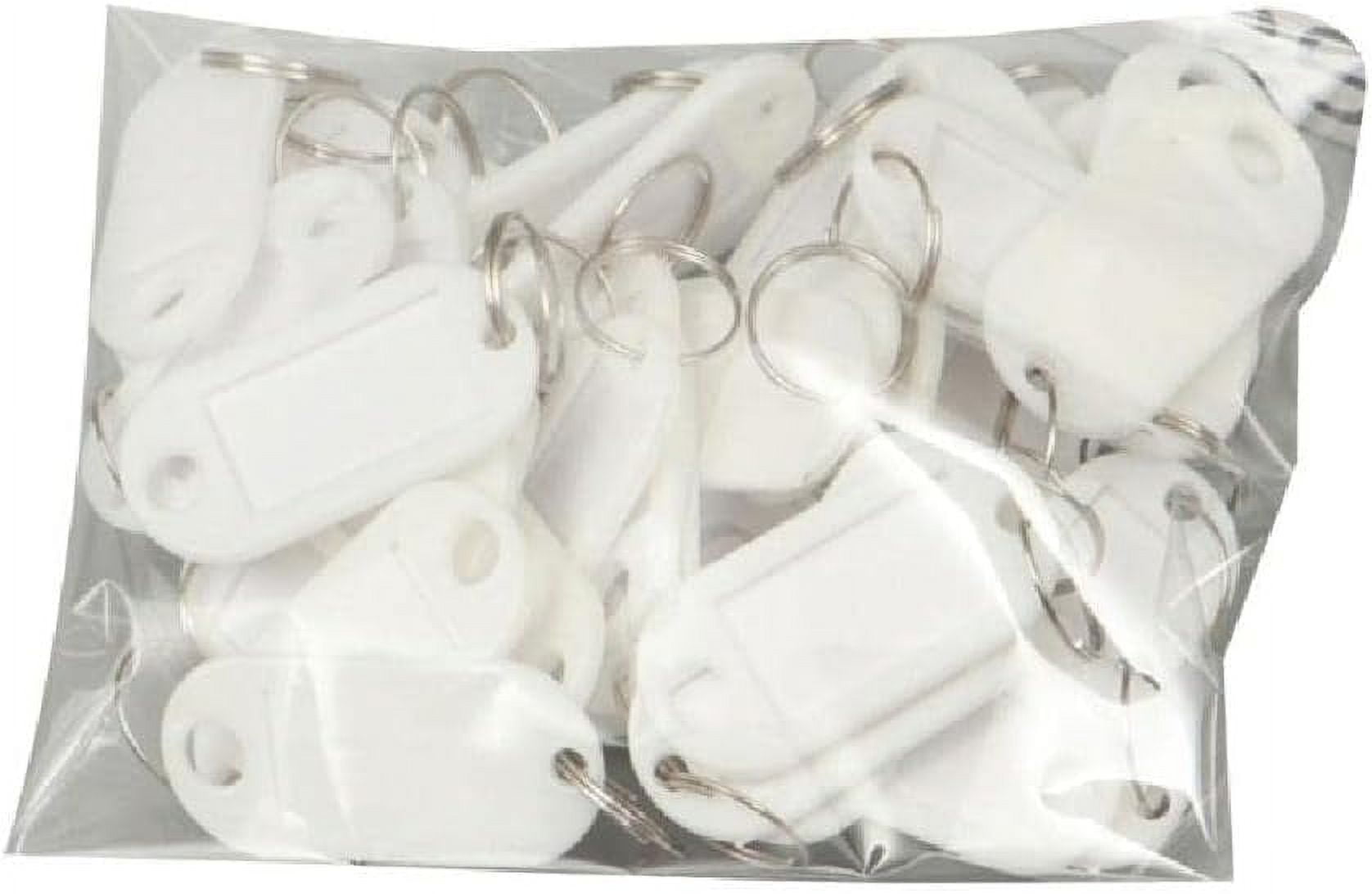 ERDOUY 50Pcs Keychain Label Tags Keys Tags with Split and Label Window ...
