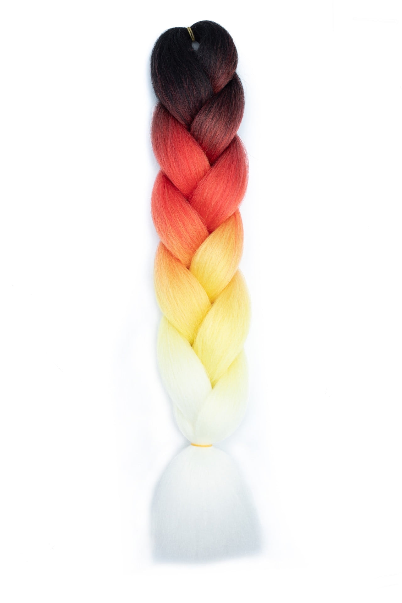 ERDOUY 6Pcs 24in 4-Tone Gradient Rainbow Braiding Hair - Ultra-Soft ...