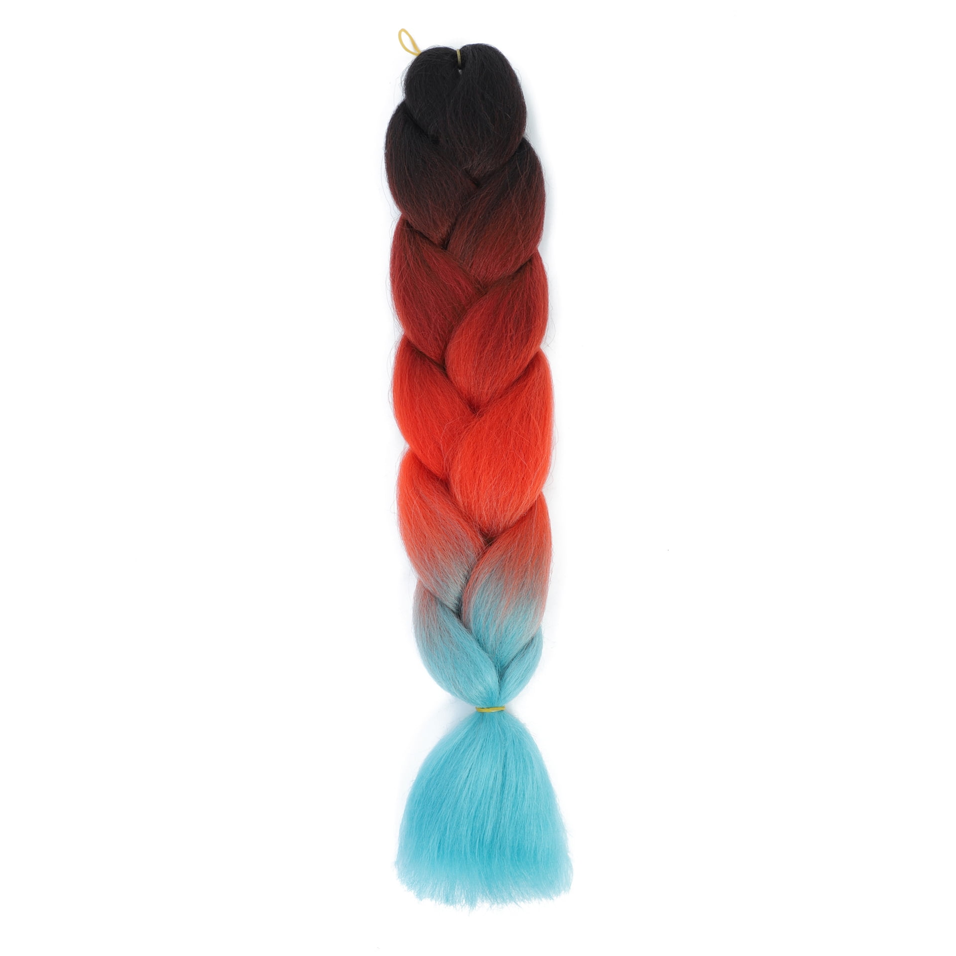 ERDOUY 6Pcs 24in 4-Tone Gradient Rainbow Braiding Hair - Ultra-Soft ...