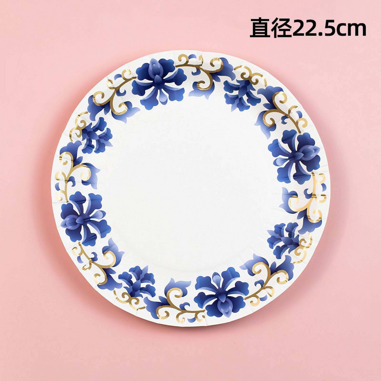 ERDOUY 8.85 Inch Disposable Paper Plates, 150 Count Disposable Paper ...