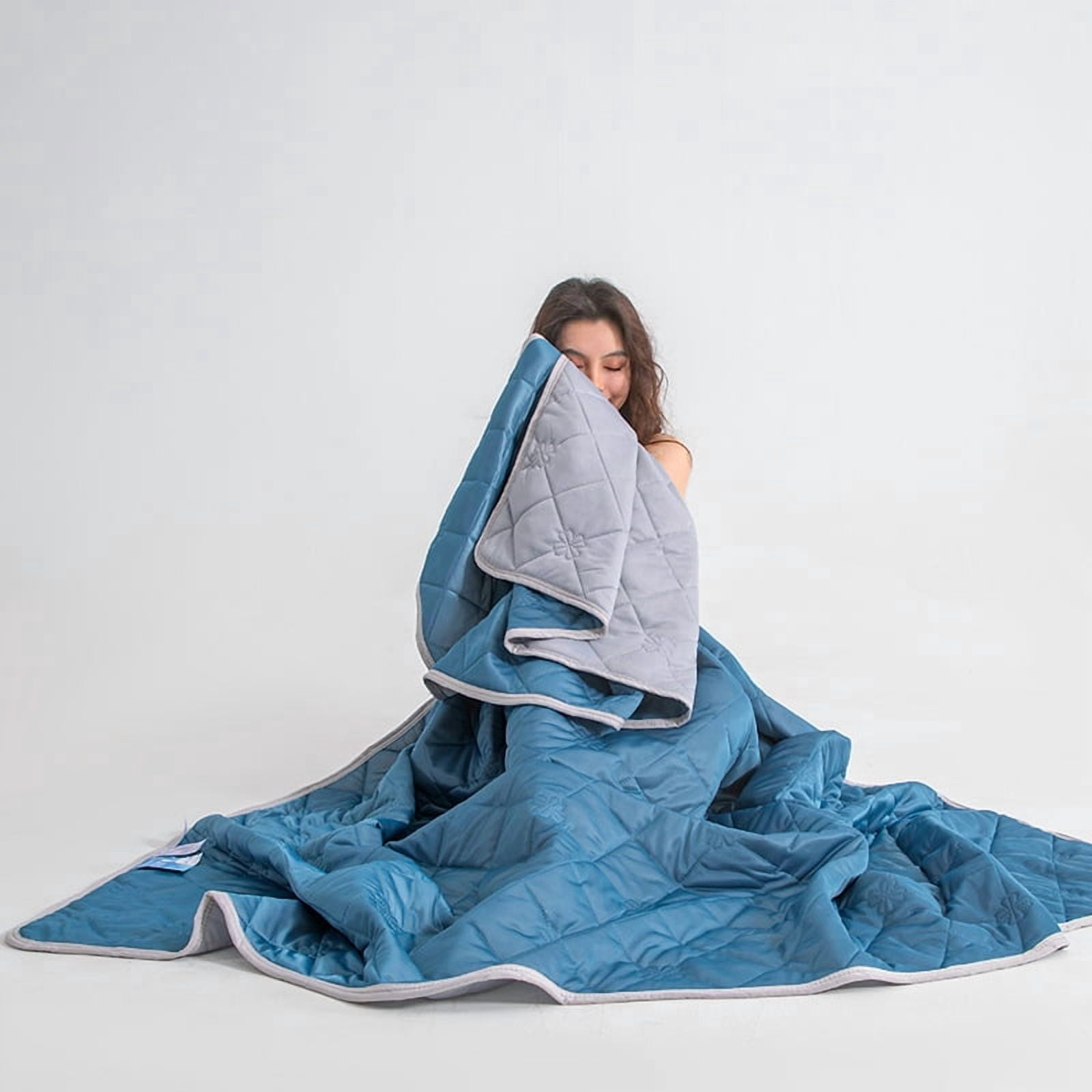 ERDOUY Dark Blue Summer Quilts, 70*100cm Thin Quilt, Lightweight Summer ...