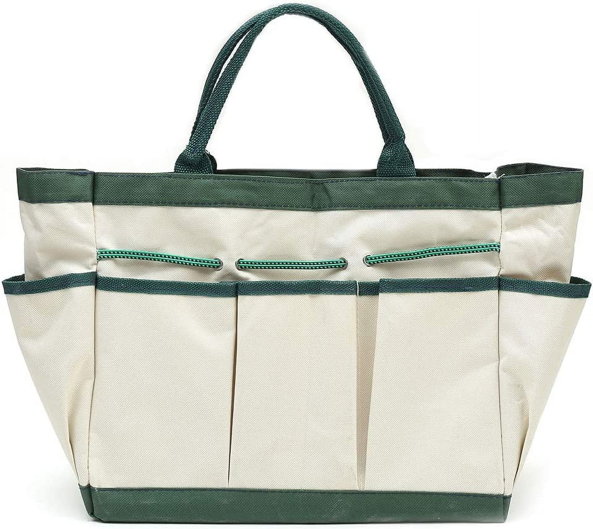 ERDOUY Garden Tool Bag & Garden Tote, Garden Tool Organizer with 8 ...