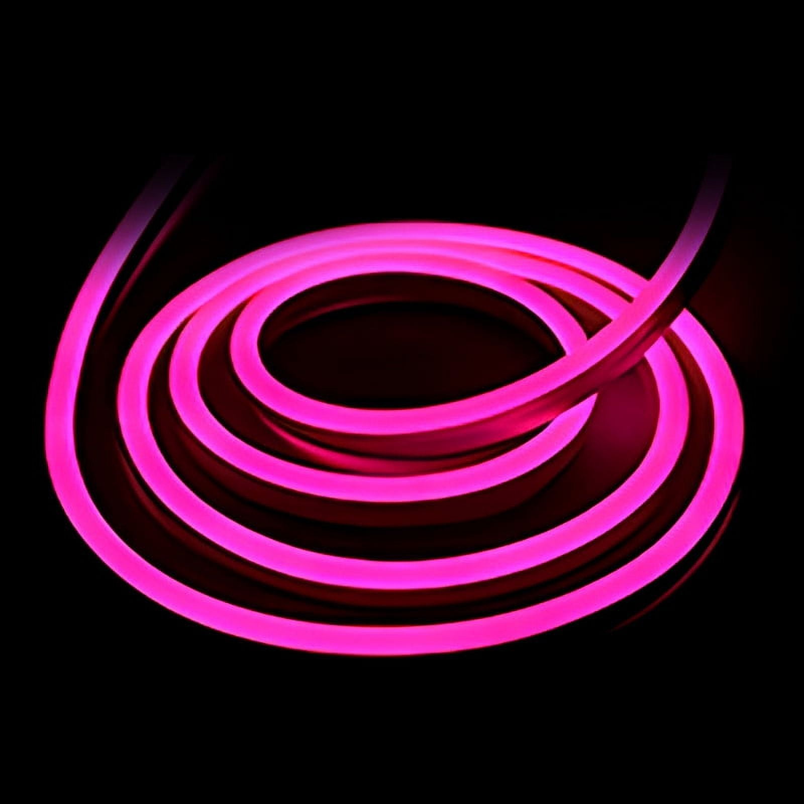 ERDOUY LED Neon Strip Lights, Pink 12V/16.4ft, Flexible Diffuser ...