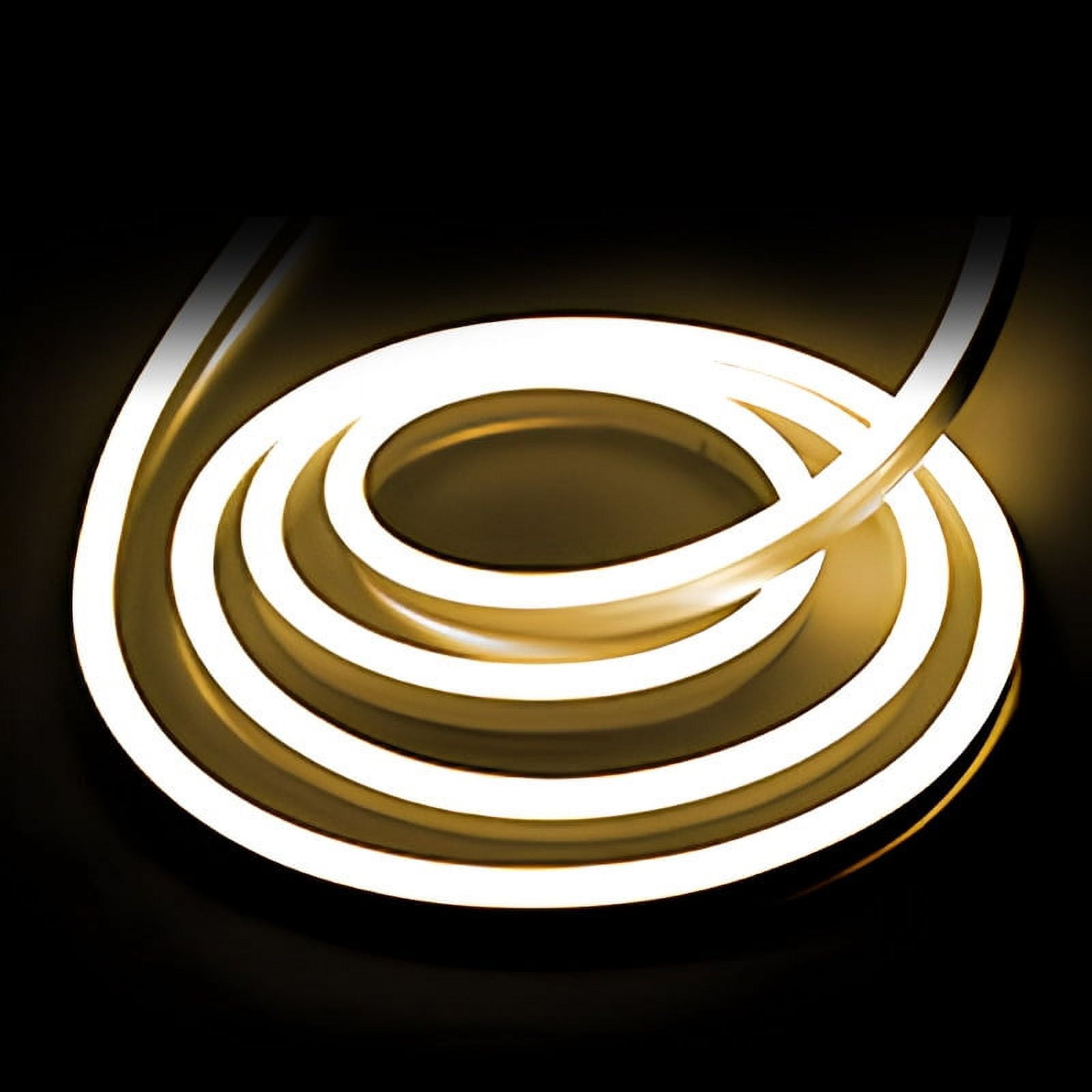 ERDOUY LED Neon Strip Lights, Warm White 12V/16.4ft, Flexible Diffuser ...