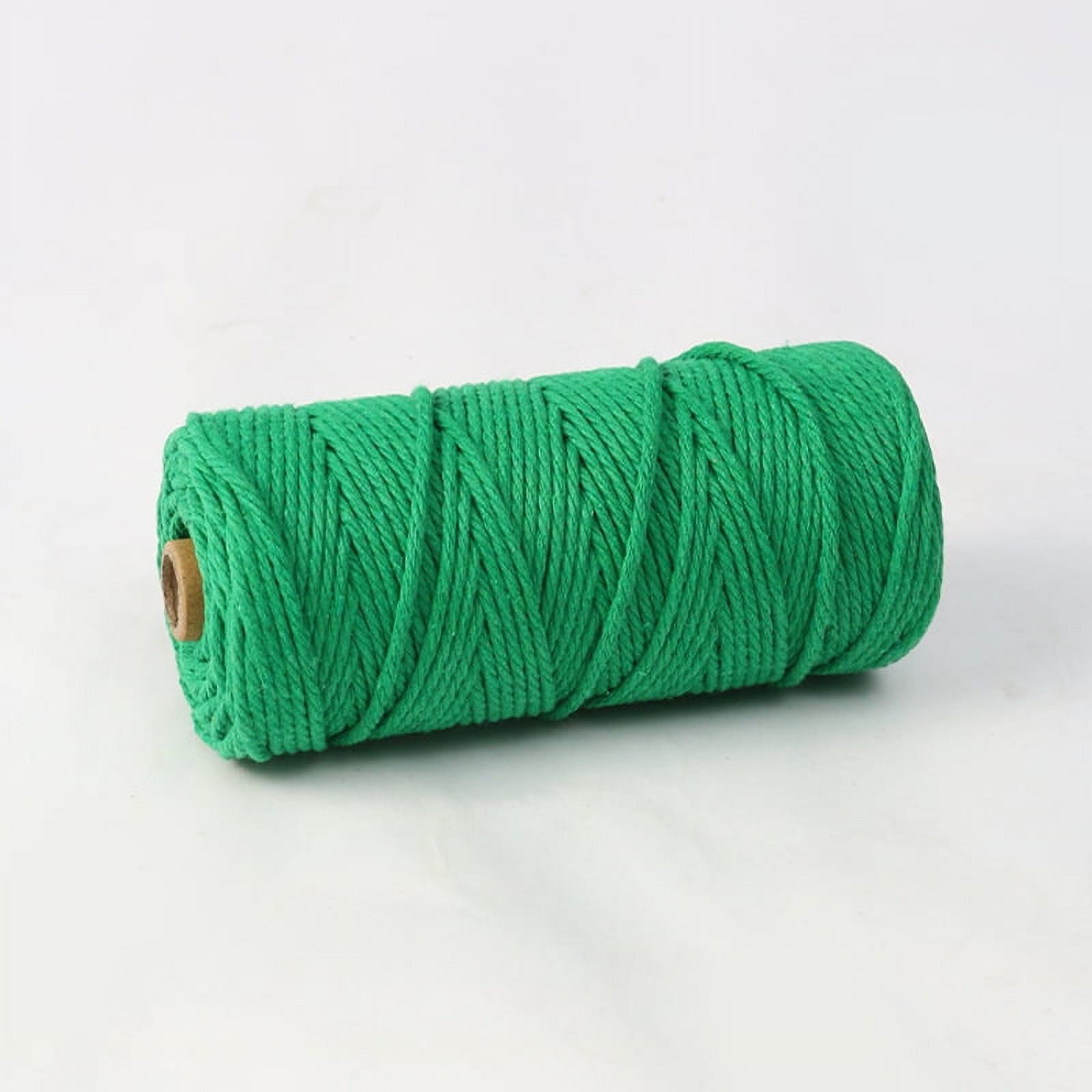ERDOUY Macrame Cord 2mm x 110yards Natural Macrame Cotton Rope Colored ...