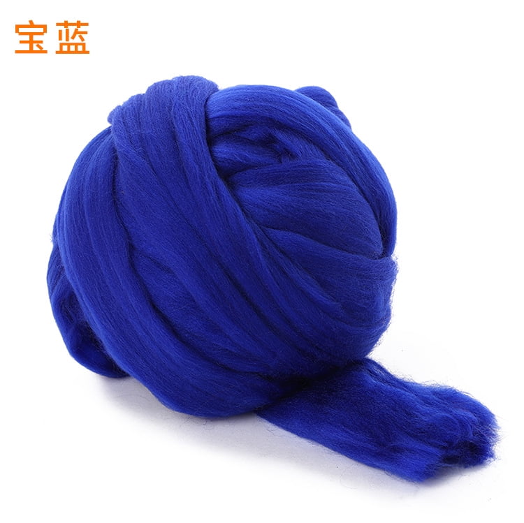ERDOUY Merino Wool Roving 2.2 lb for Spinning | Soft Chunky Jumbo Yarn ...