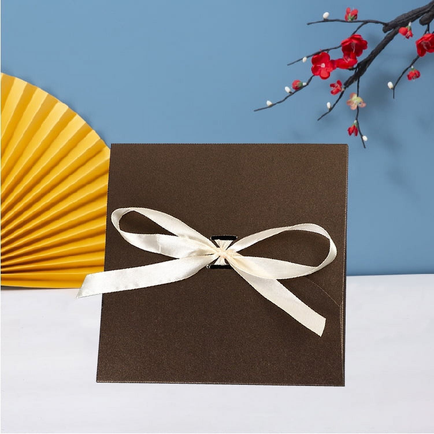 ERDOUY Paper Envelope Gift Bags with Ribbon Bowknot Holiday Envelope ...