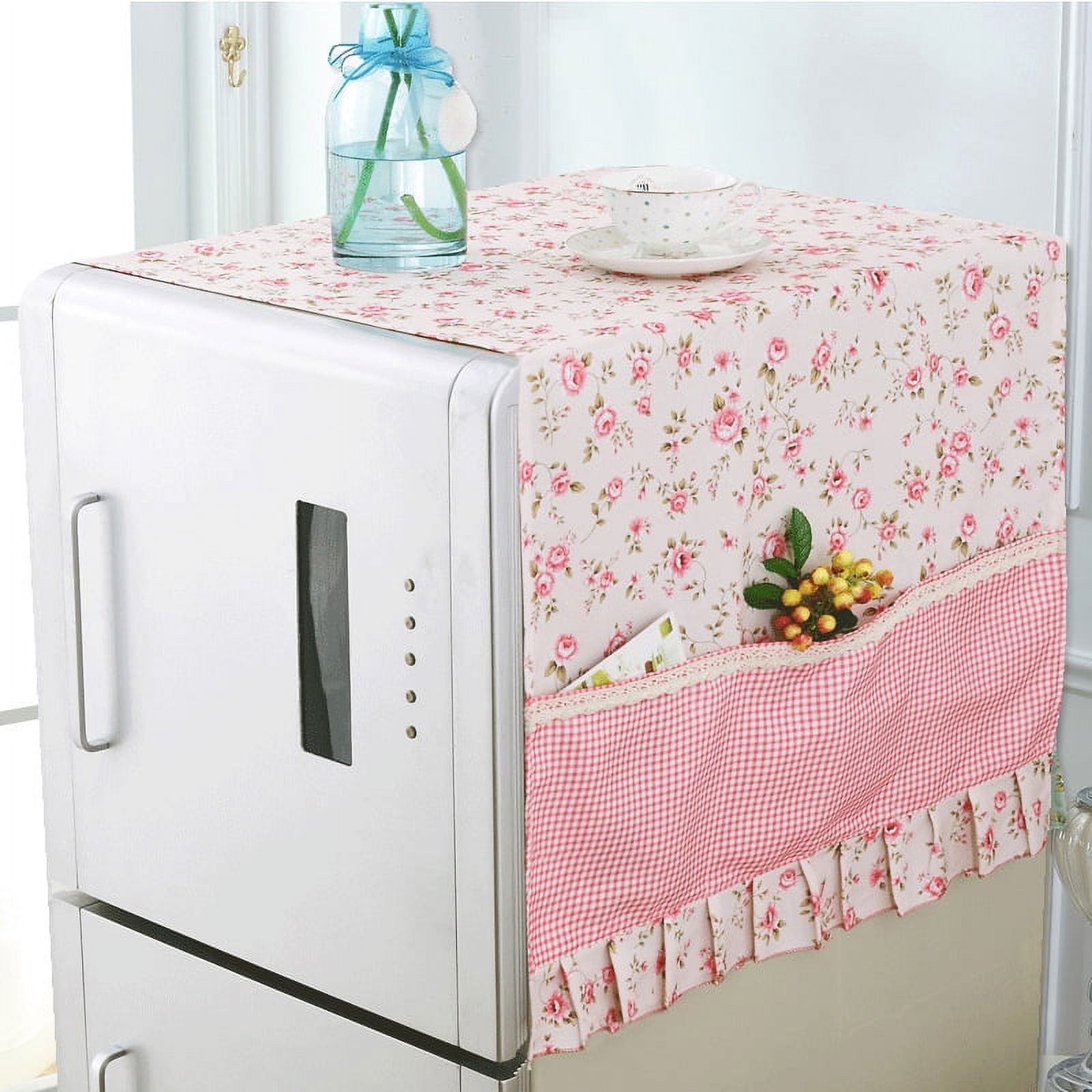 ERDOUY Refrigerator Cover Cloth Single Double Door Refrigerator Dust ...