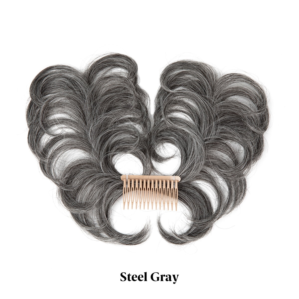 ERDOUY Short Natural Straight Messy Bun Hair Piece, Side Comb Clip-in ...