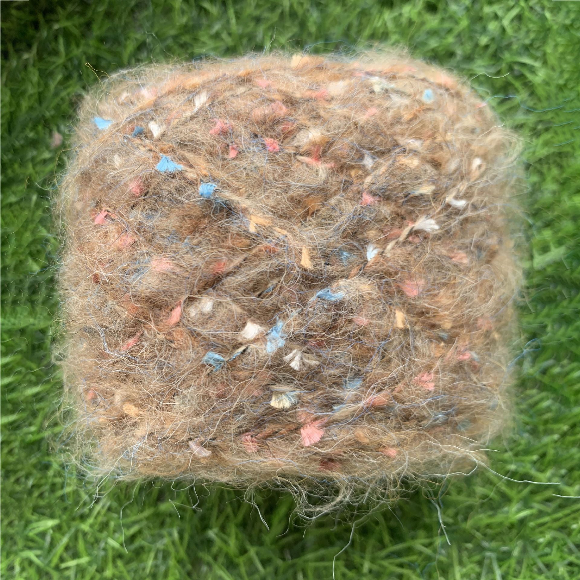 ERDOUY Soft Plush Wool Acrylic Fancy Loop Yarn for Doll Hair Making ...