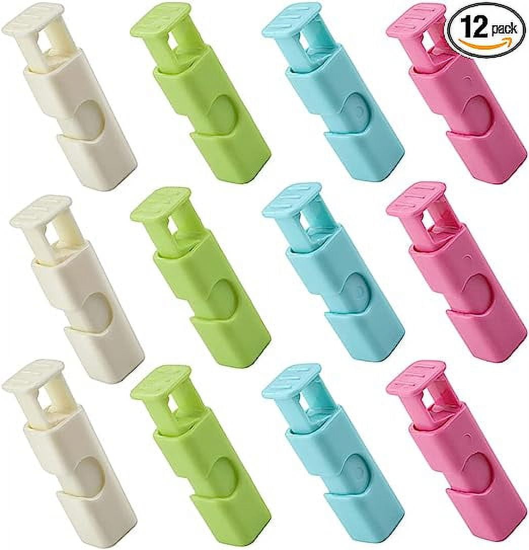 ERDOUY Squeeze Bread Bag Cinch Clips, Slip Grip Easy Squeeze & Lock, 4 ...