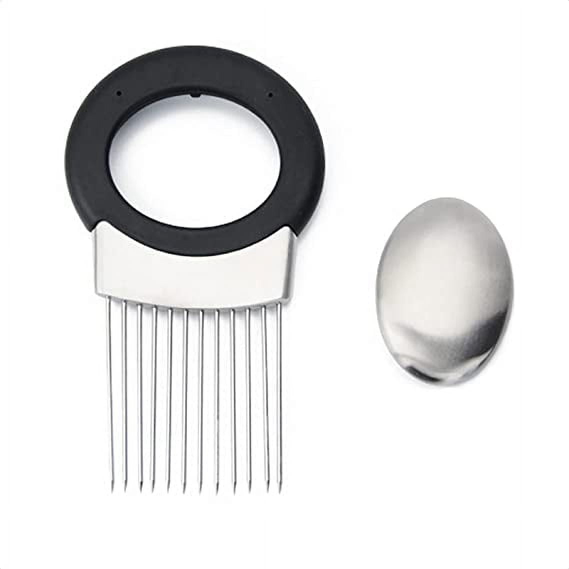 ERDOUY Stainless Steel Onion Holder for Slicing - Food Slicer Assistant ...