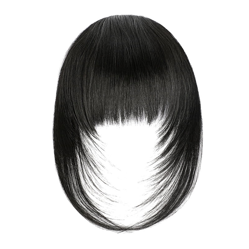 ERDOUY Synthetic Fiber Clip-On French Bangs Extensions, Women's Thick ...