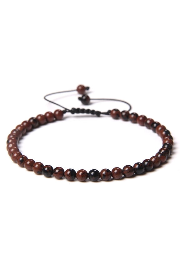 Red And Black Bead Bracelet