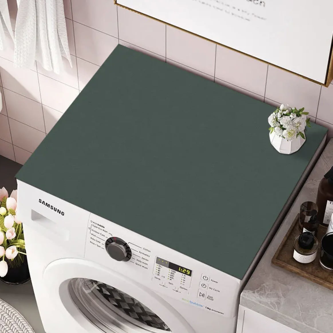ERDOUY washing machine dryer dust mat, used for top creative washing ...