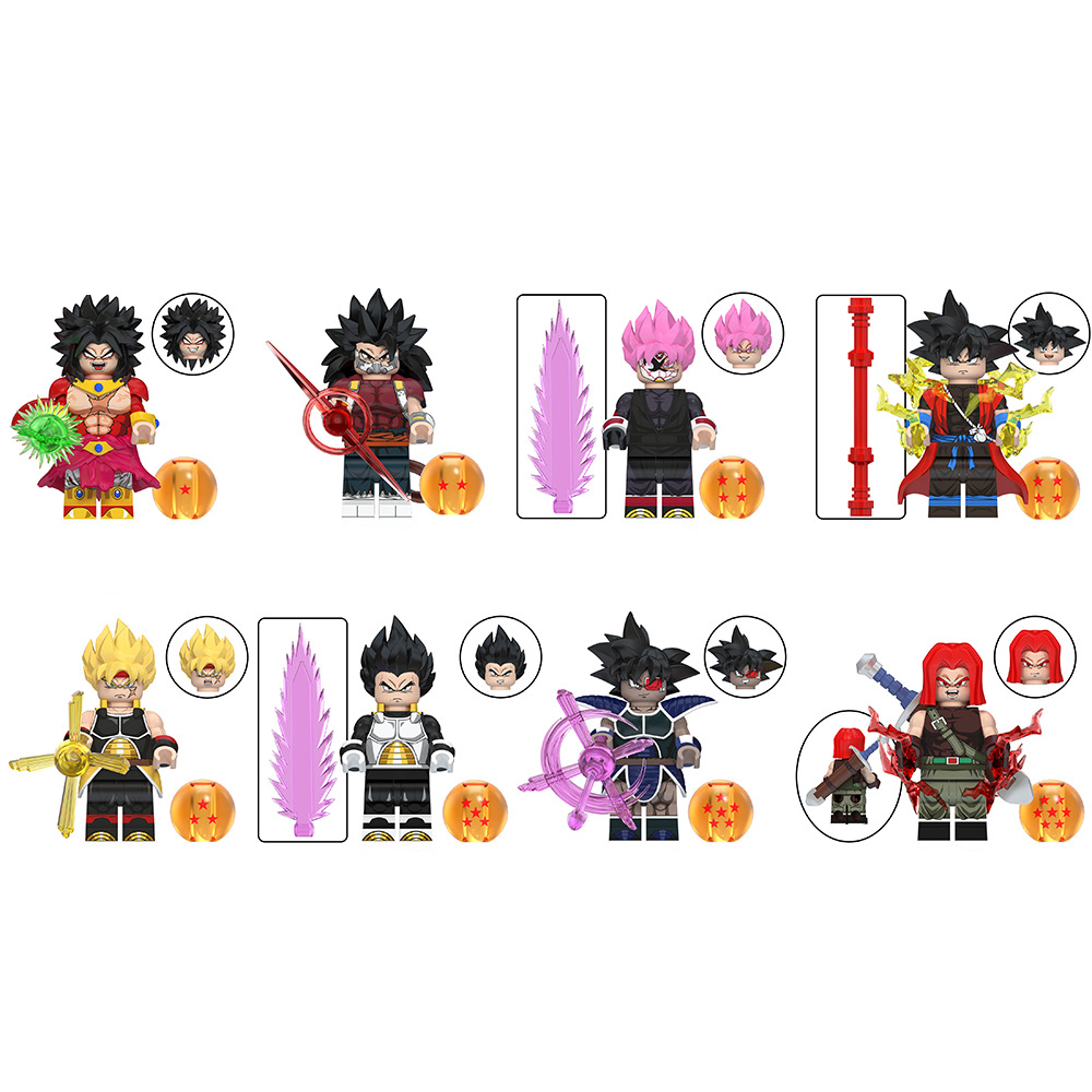 ERETOY 8 PCS Dragon Ball Z Building Toys Set – Includes Goku Black ...