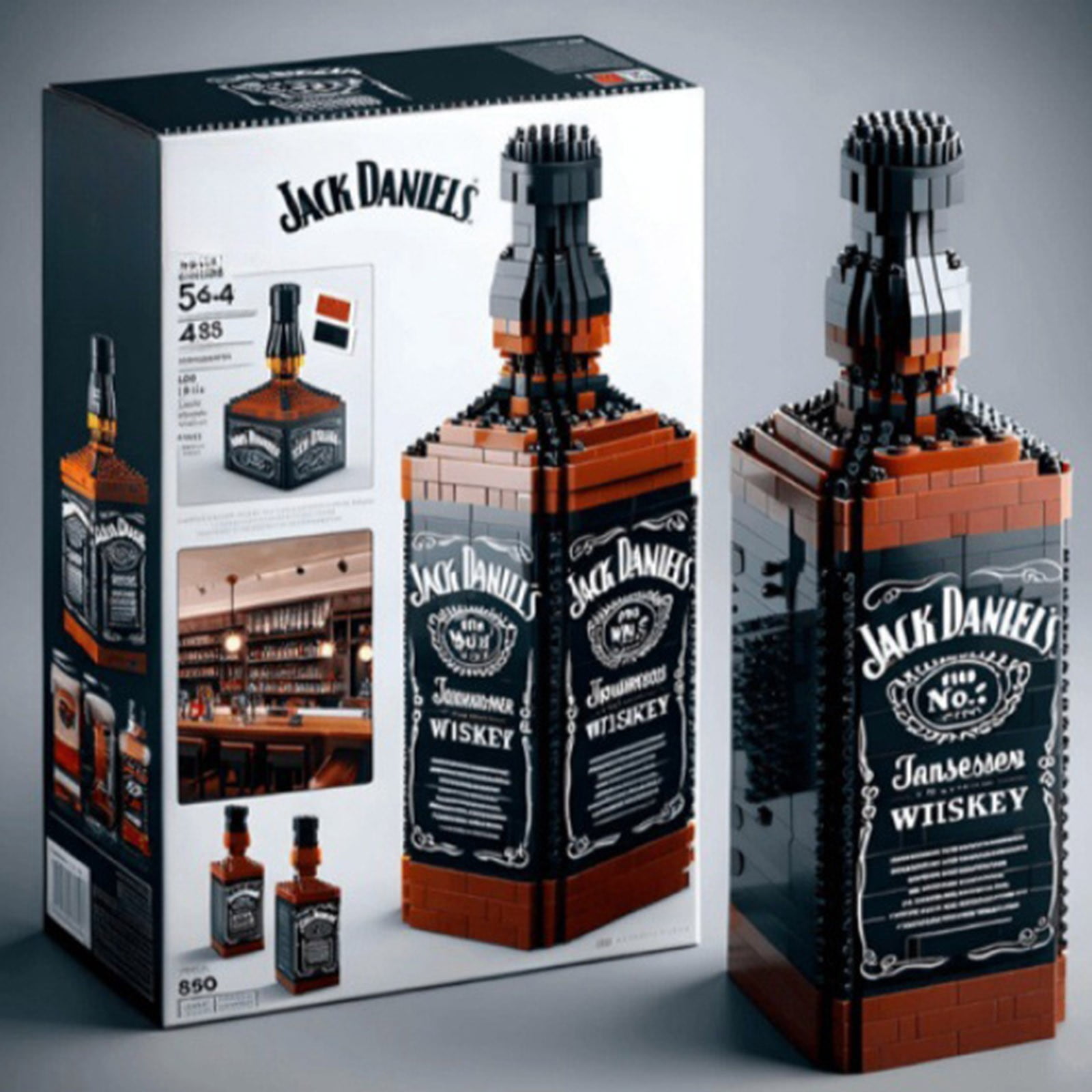 ERETOY Alcohol Bottle Model Kit – Whiskey Vodka Rum Wine Tequila ...