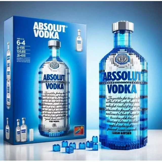 ERETOY Building Brick Alcohol Bottle Set – Whiskey Vodka Tequila Rum ...